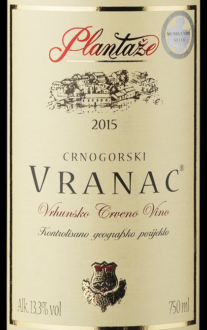 Vranac Exklusivt Rött vin Montenegro Plantaze GrapeVine Nordic AB