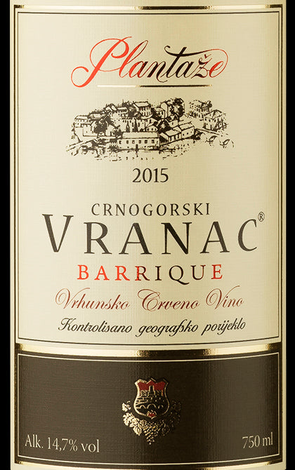 Vranac Barrique Vranac Exklusivt Vin Plantaze GrapeVine Nordic AB